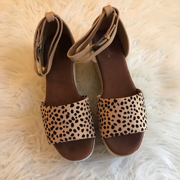 Shoes | Leopard Platform Espadrille Sandals | Poshmark